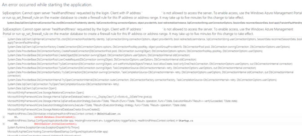 Aspnet Core With Entity Framework Core Sqlexception Cannot Openserver The Best C Programmer