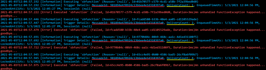 Service Bus Triggered Azure Function Autocomplete False Duplicates The Best C Programmer In
